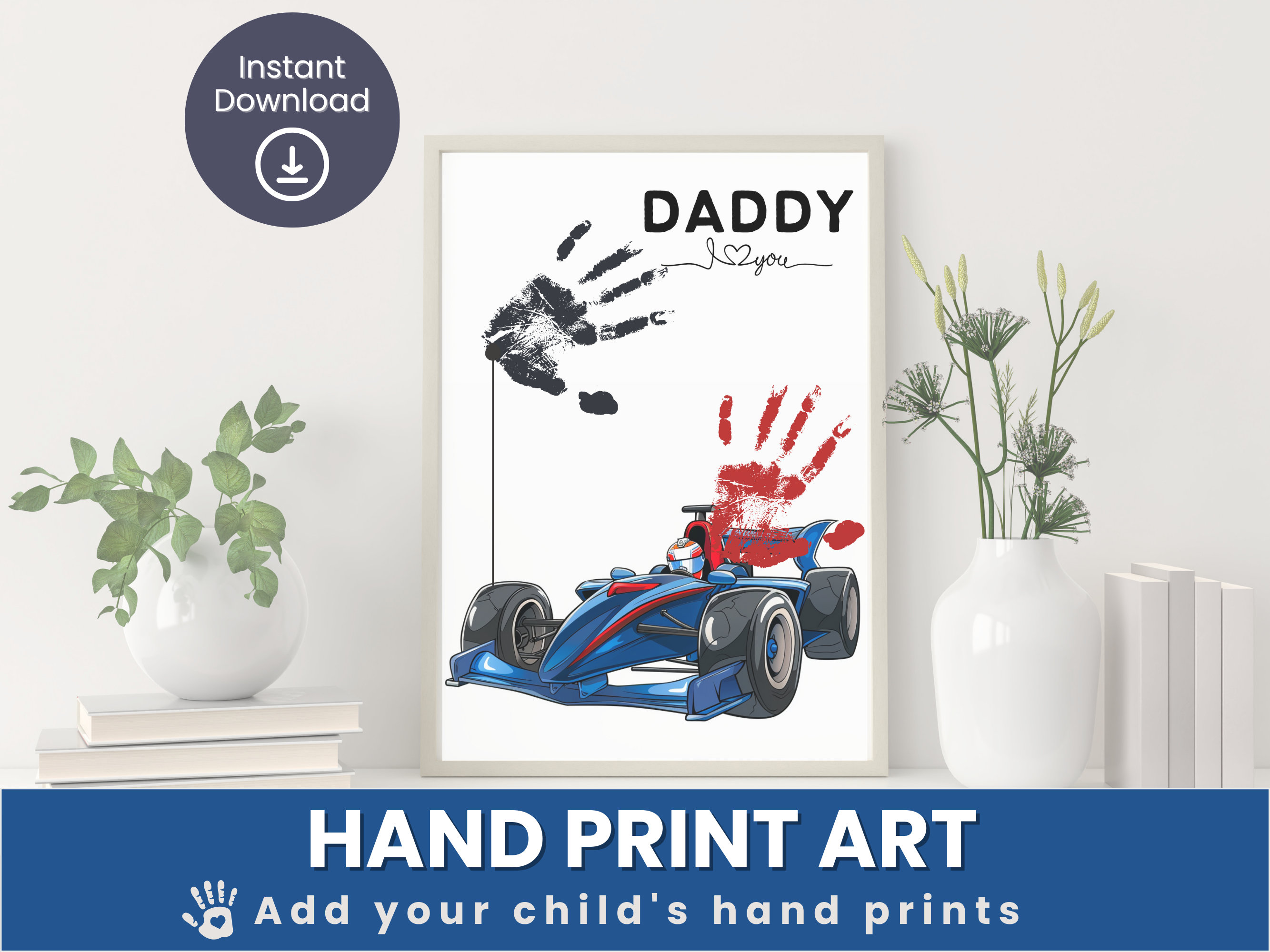 Formula 1 Poster Child Handprint Template, Formula One Handprint Art ...