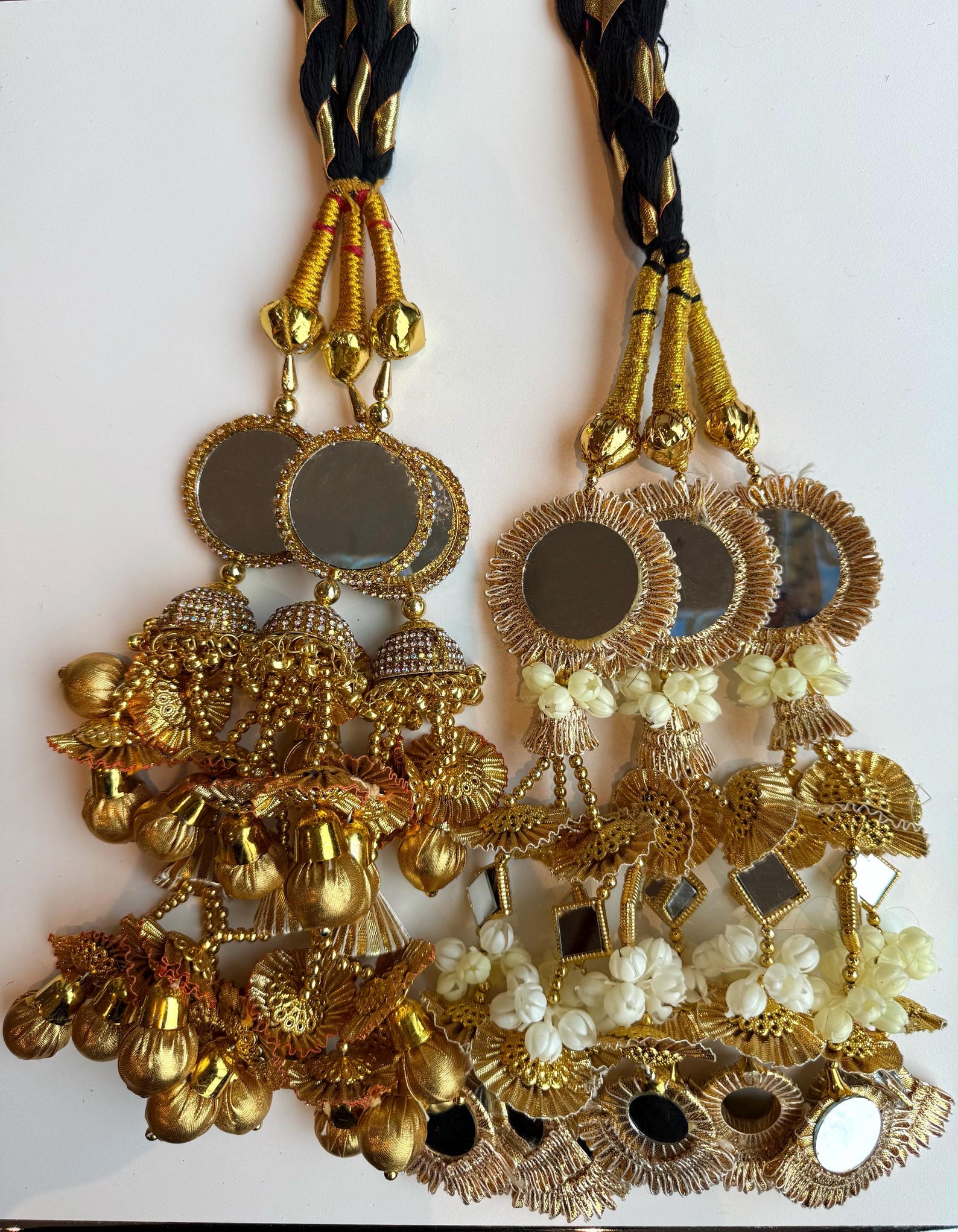 Indian Punjabi Traditional Long Gold Paranda Parandi Braid Accessories ...