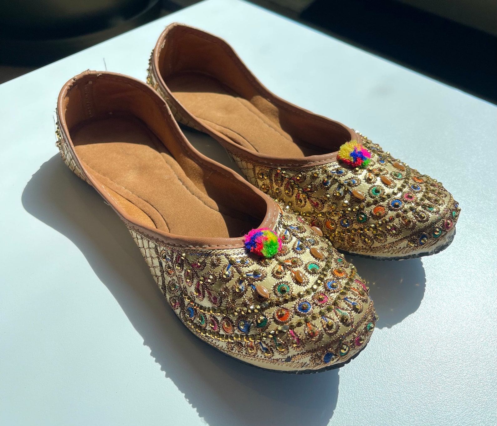 Traditional Indian | Punjabi | Pakistani Ethnic Jutti Women’s Flat Shoe ...