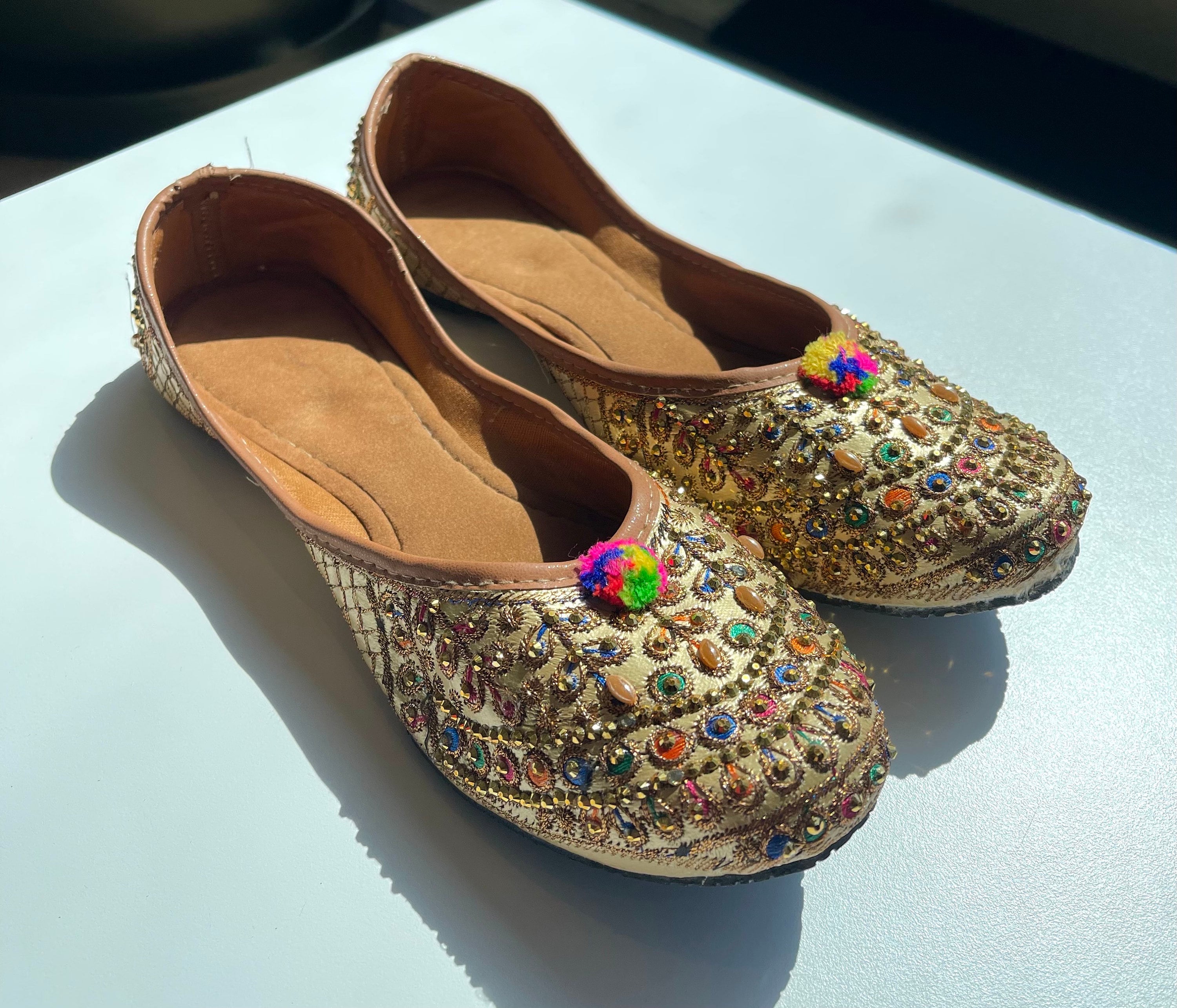 Traditional Indian | Punjabi | Pakistani Ethnic Jutti Women’s Flat Shoe ...