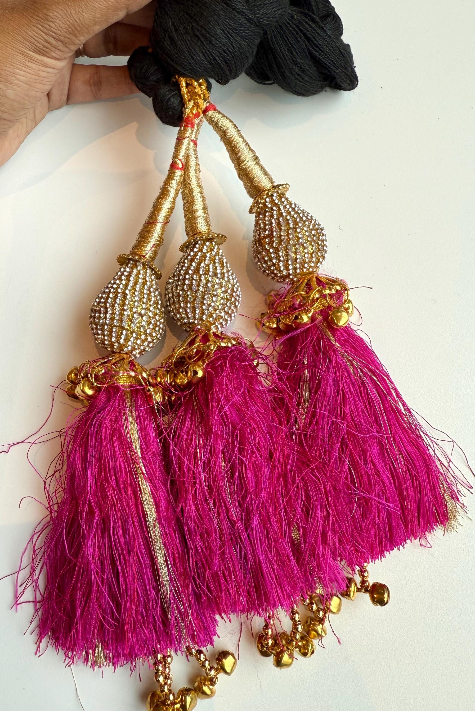 Indian Punjabi Traditional Long Paranda Parandi Red, Orange, Magenta ...