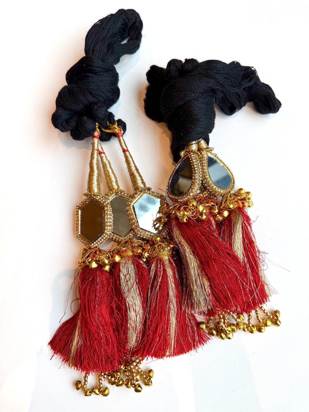 Indian Punjabi Traditional Long Paranda Parandi Red, Orange, Magenta ...