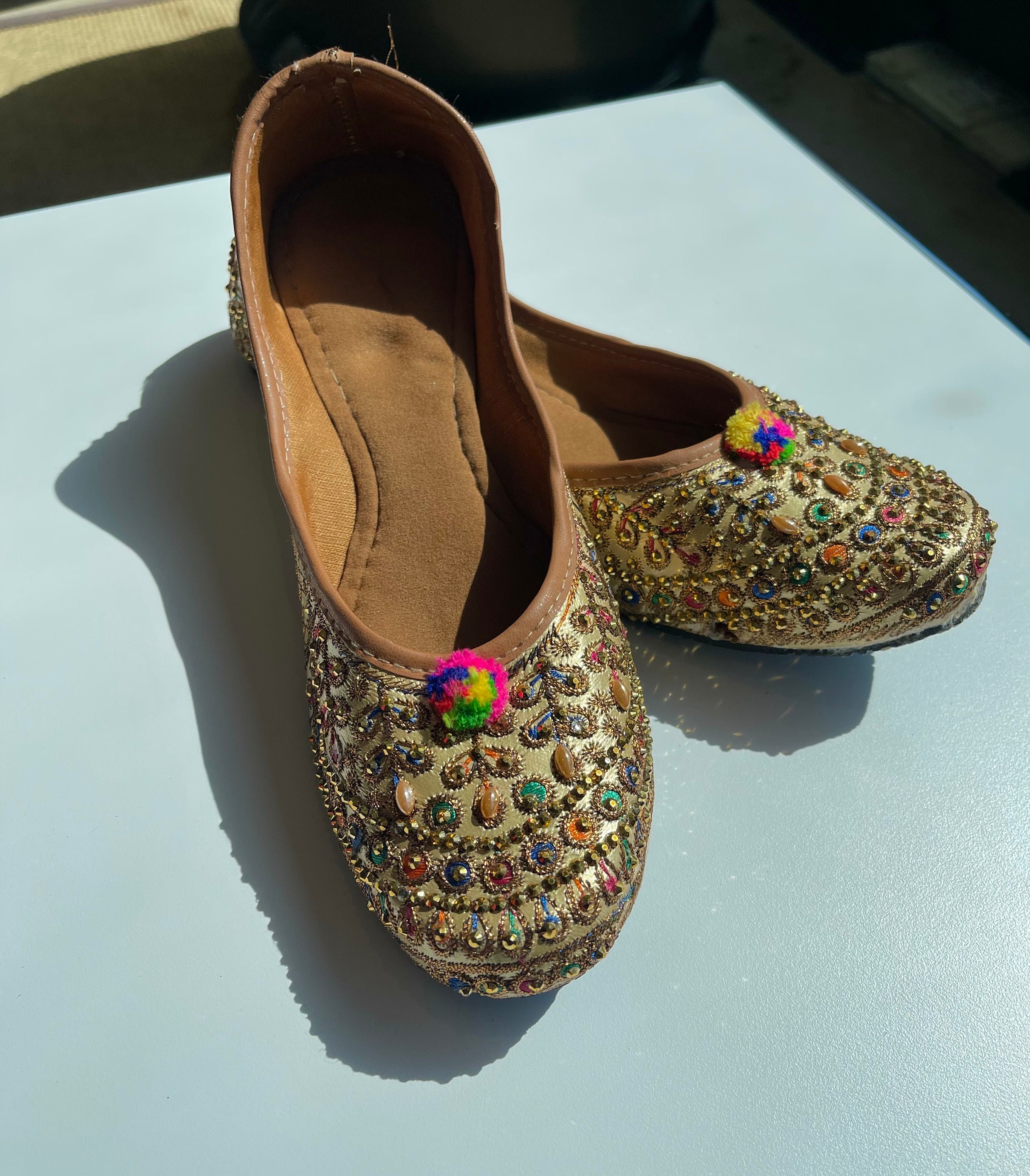 Traditional Indian | Punjabi | Pakistani Ethnic Jutti Women’s Flat Shoe ...