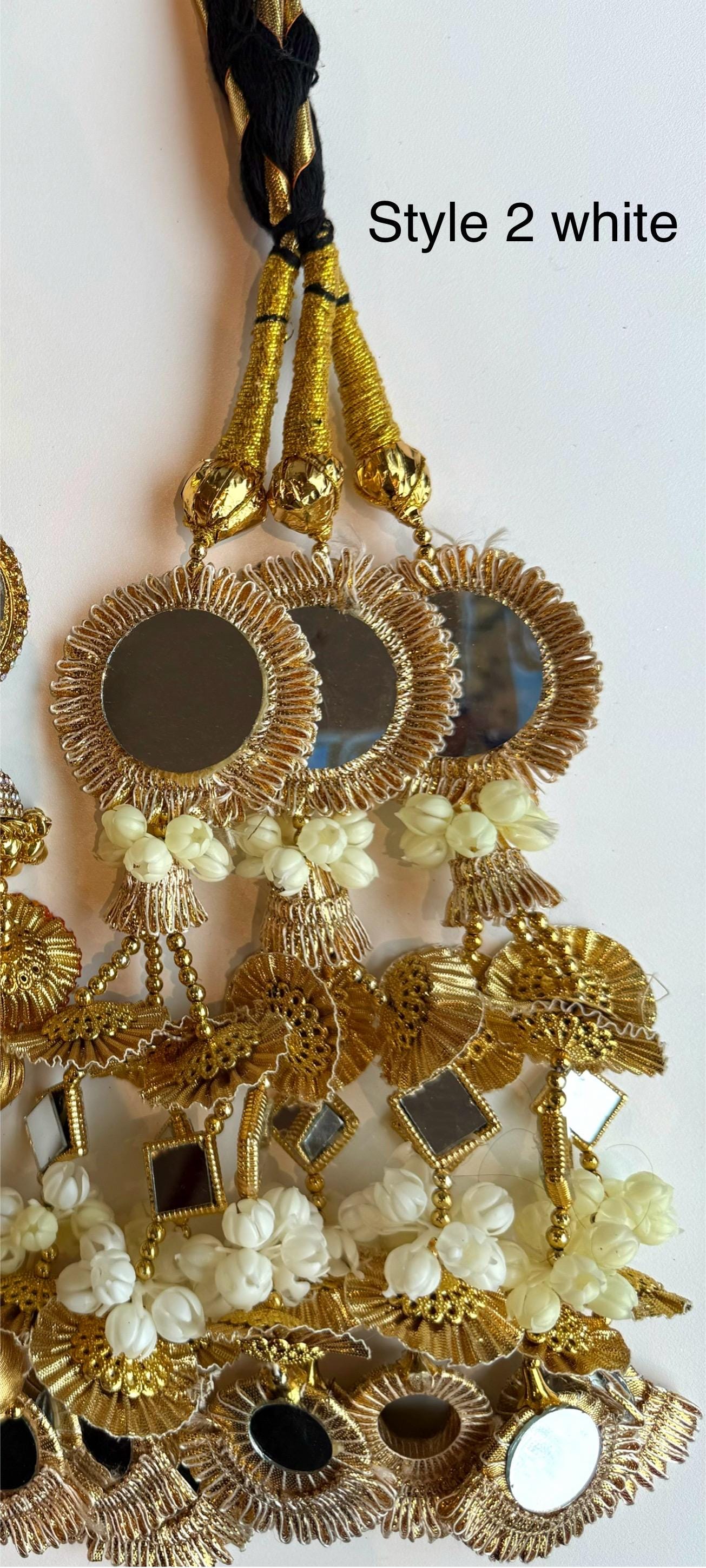 Indian Punjabi Traditional Long Gold Paranda Parandi Braid Accessories ...