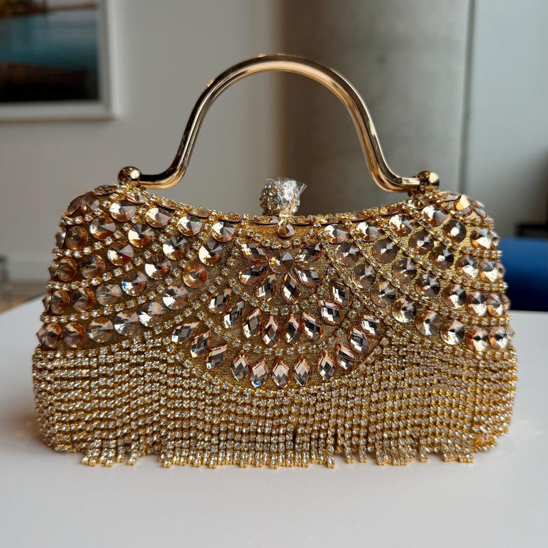 Rhinestone Purses and Handbags - Etsy