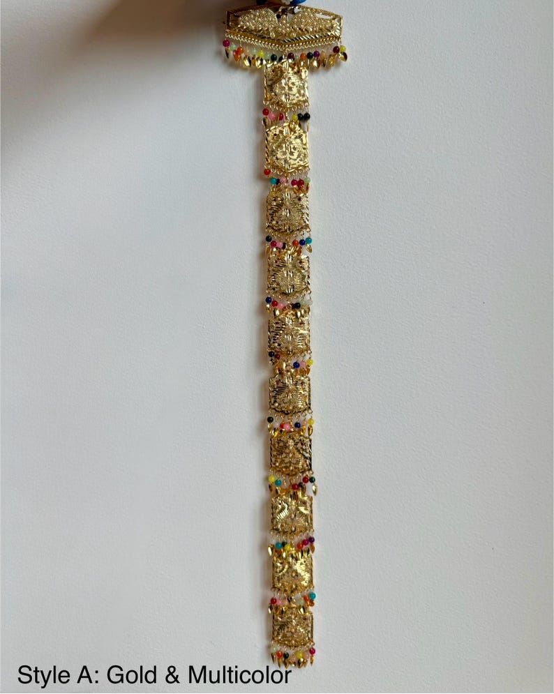 Indian Punjabi Traditional Gold Plated Gutt Choti Long Paranda Parandi ...