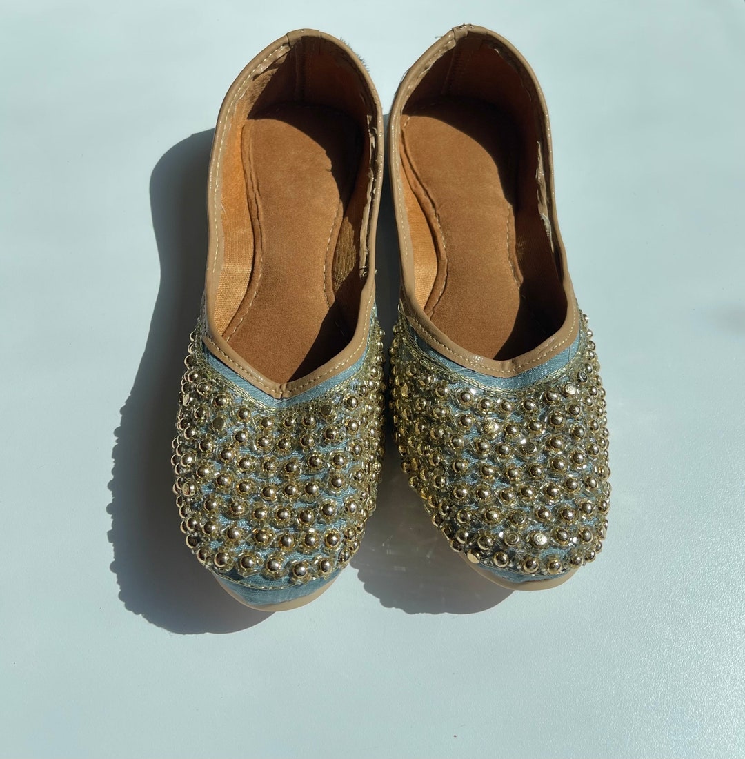 Traditional Indian | Punjabi | Pakistani Ethnic Jutti Women’s Flat Shoe ...