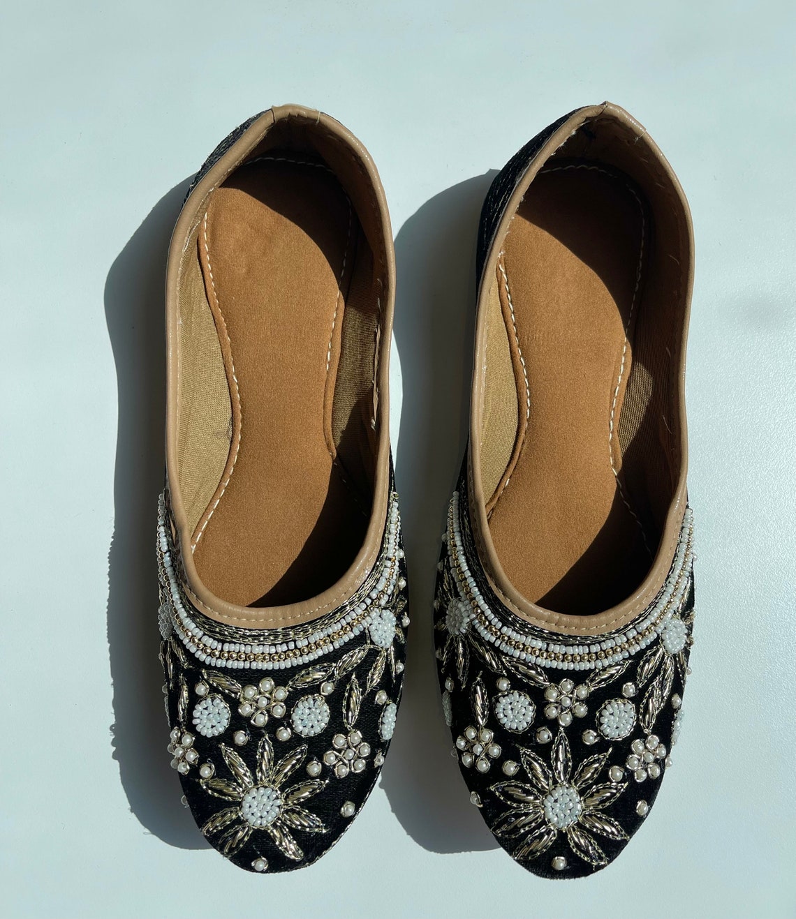 Traditional Indian Punjabi Pakistani Ethnic Jutti Womens Flat Shoe ...