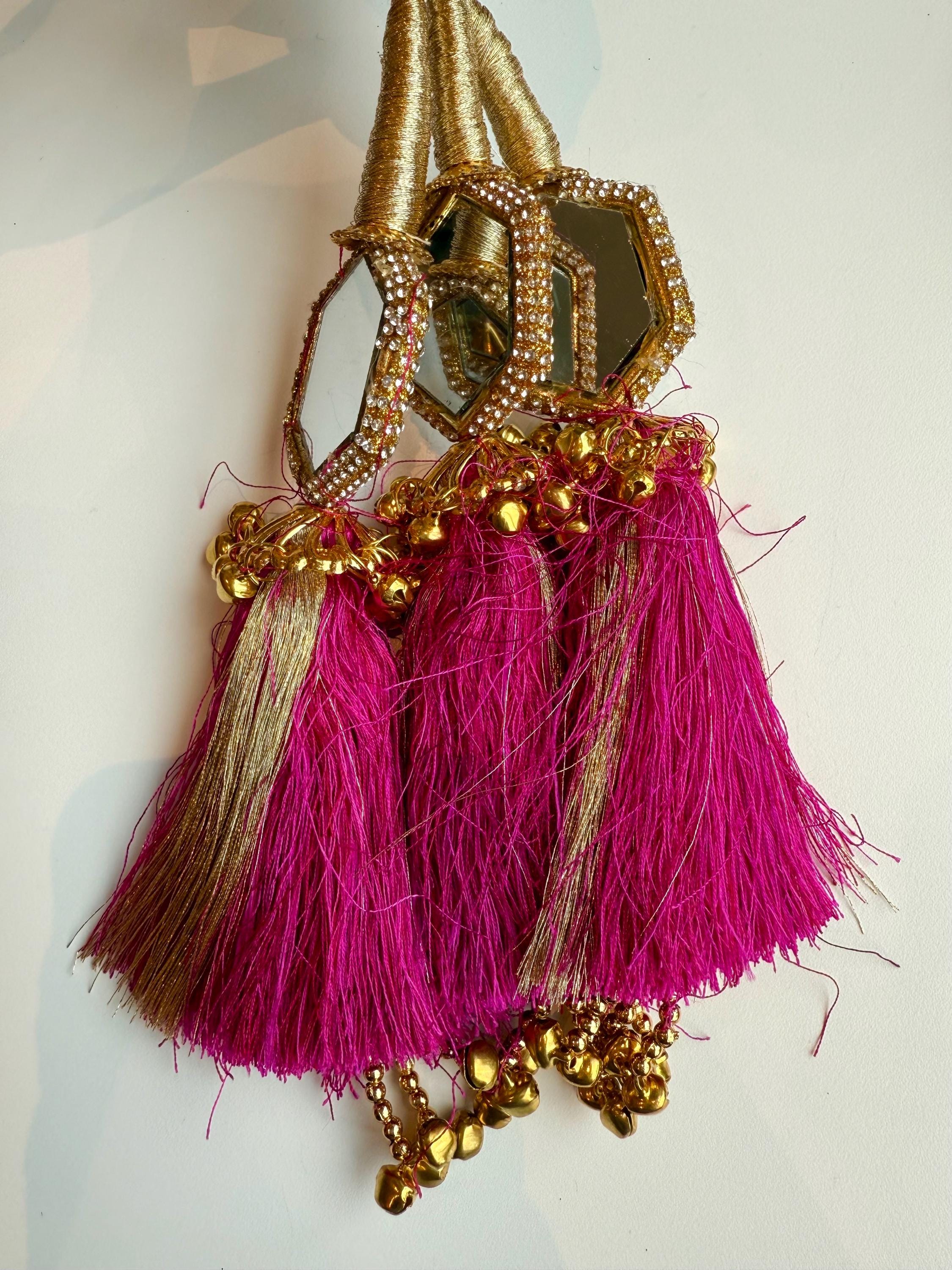 Indian Punjabi Traditional Long Paranda Parandi Red, Orange, Magenta ...