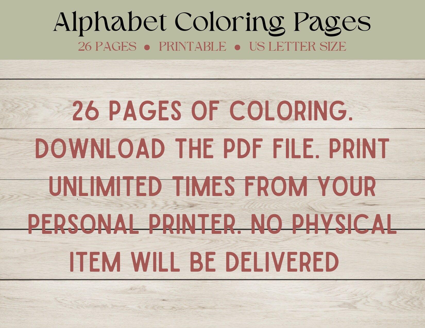 ABC Coloring Pages: 26 Alphabet Doodles (printable PDF) - Etsy
