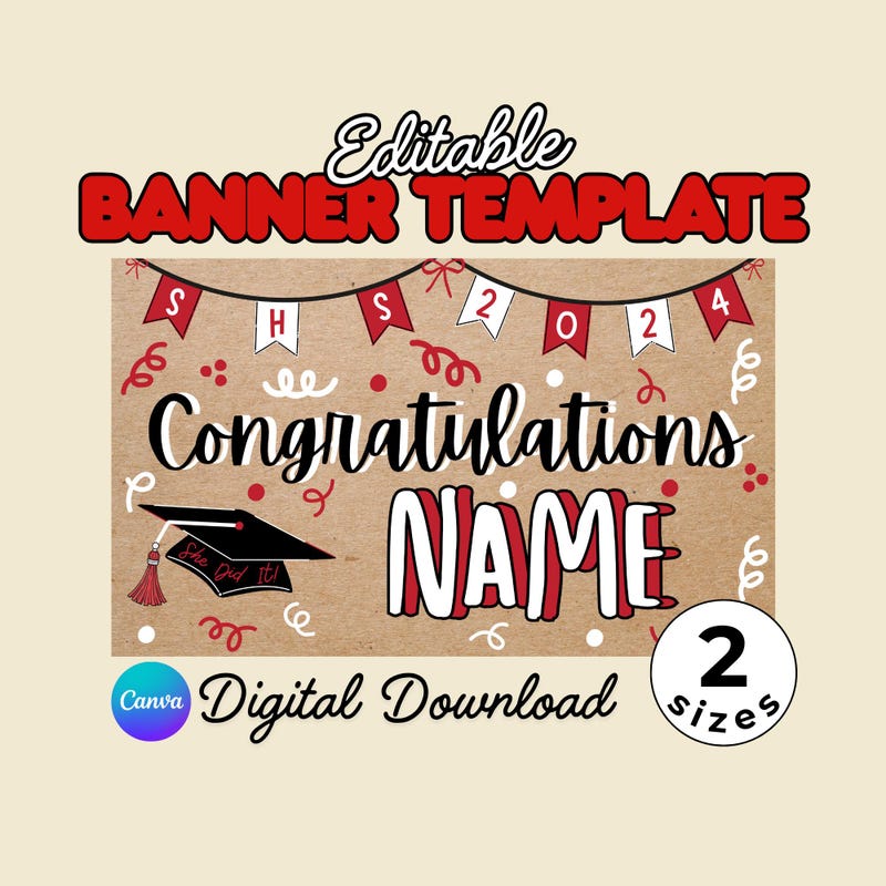 Graduation Hand Painted Banner - Etsy