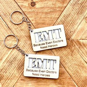 Funny First Responder Keychain: EMT, Firefighter, Police Officer Gift ...