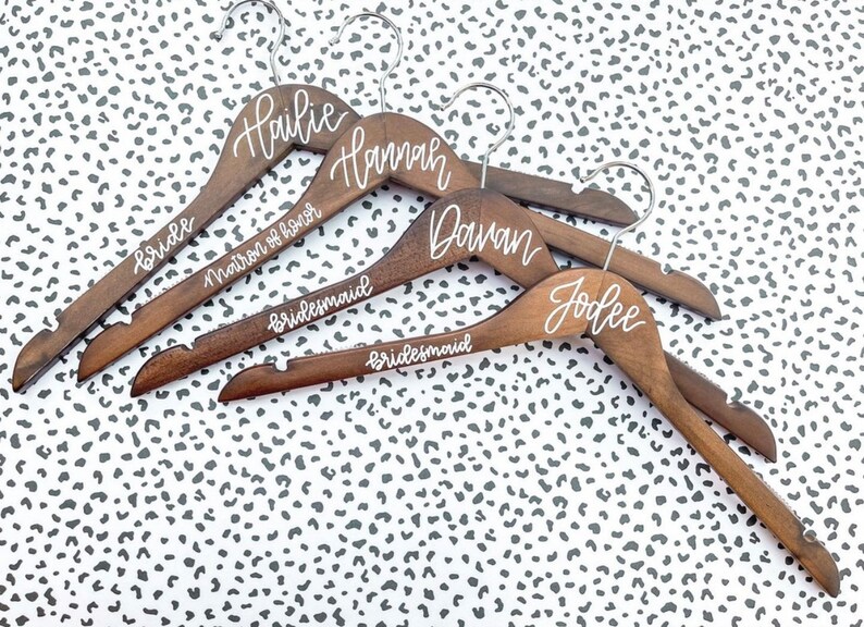 Personalized Dress Hangers - Wedding Dress Hanger - Bridesmaids Gifts ...