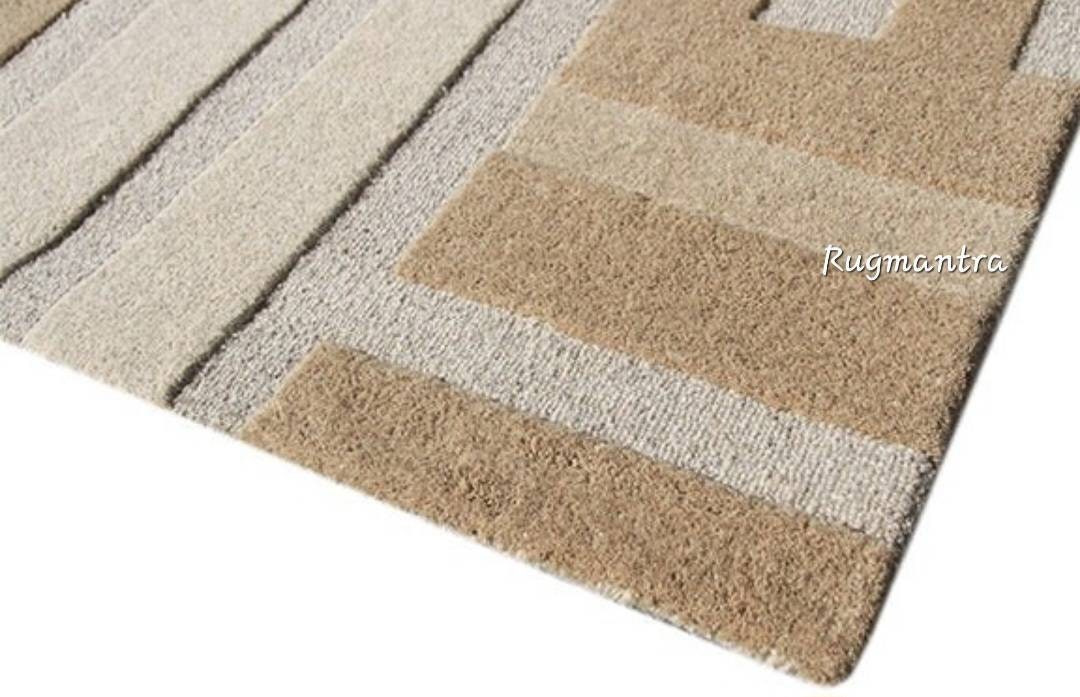 Modern Abstract Handmade Tufted Area Rug for Living Room Bedroom and ...