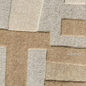 Modern Abstract Handmade Tufted Area Rug for Living Room Bedroom and ...