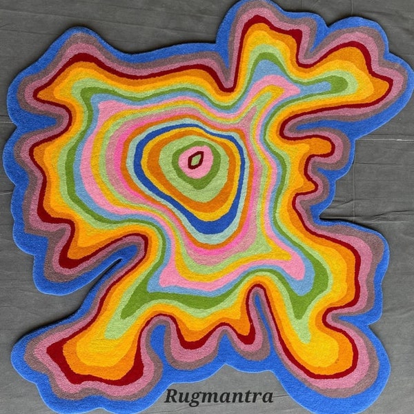 Abstract Shaped Rug - Etsy