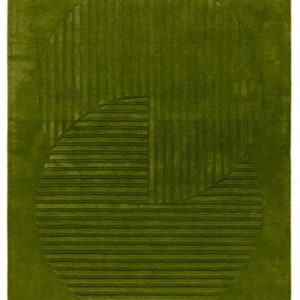 Mustard Yellow and Green Modern Abstract Irregular Arches Pattern ...