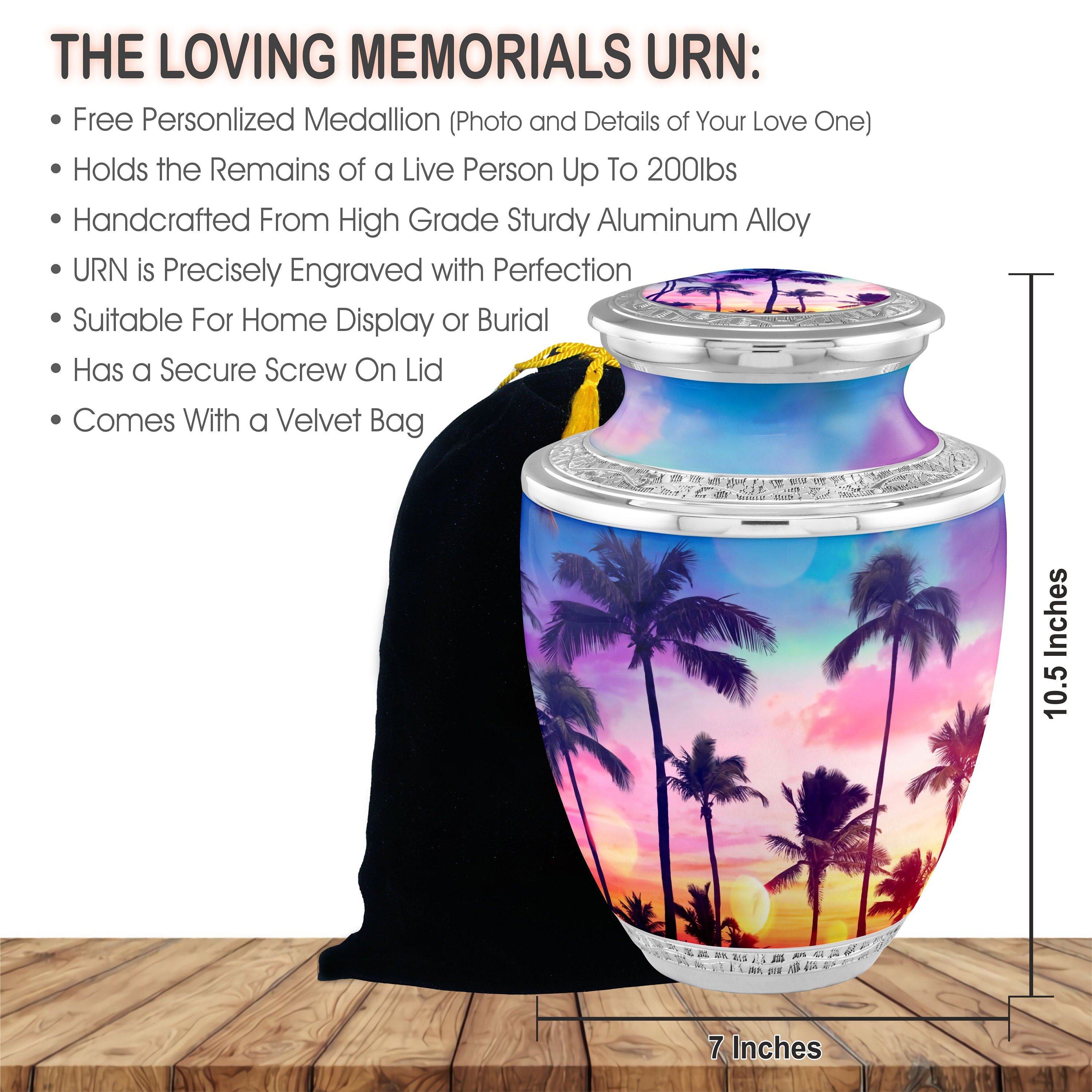 Personalized Beach Urns for Human Ashes, Urns for Human Ashes Full Size ...