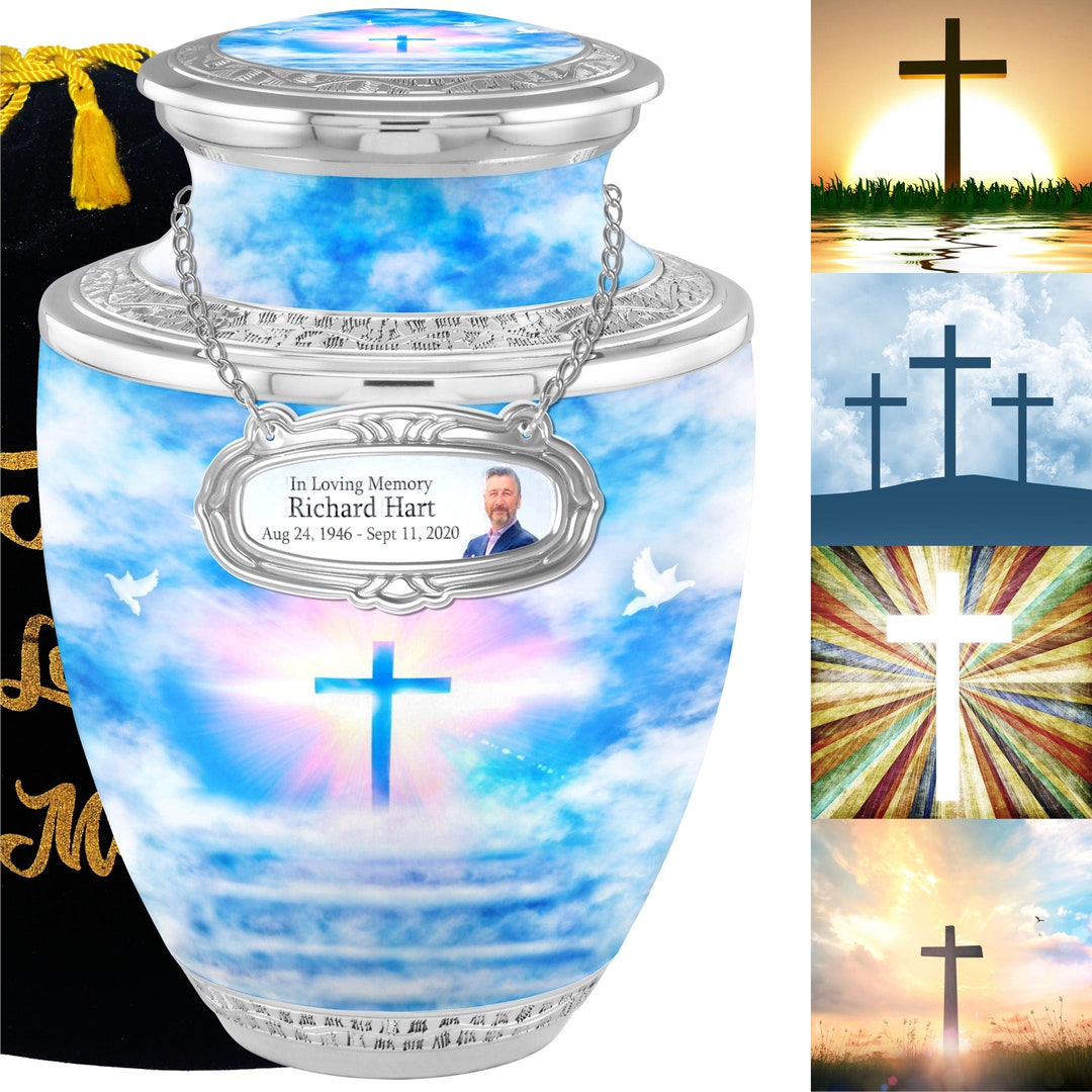 Personalized Holy Cross Urns for Human Ashes, Urns for Human Ashes Full ...