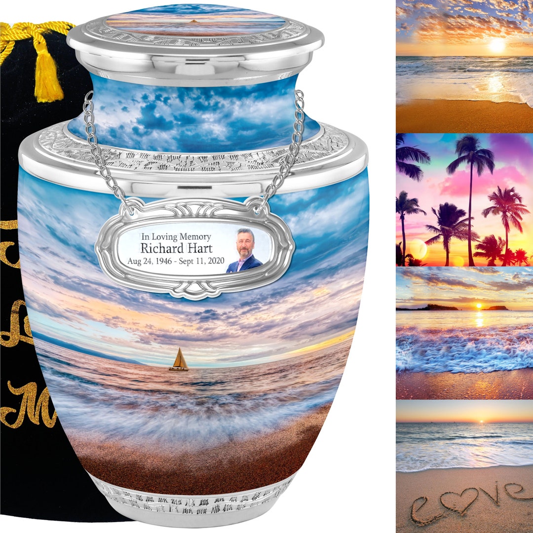 Personalized Beach Urns for Human Ashes, Urns for Human Ashes Full Size ...