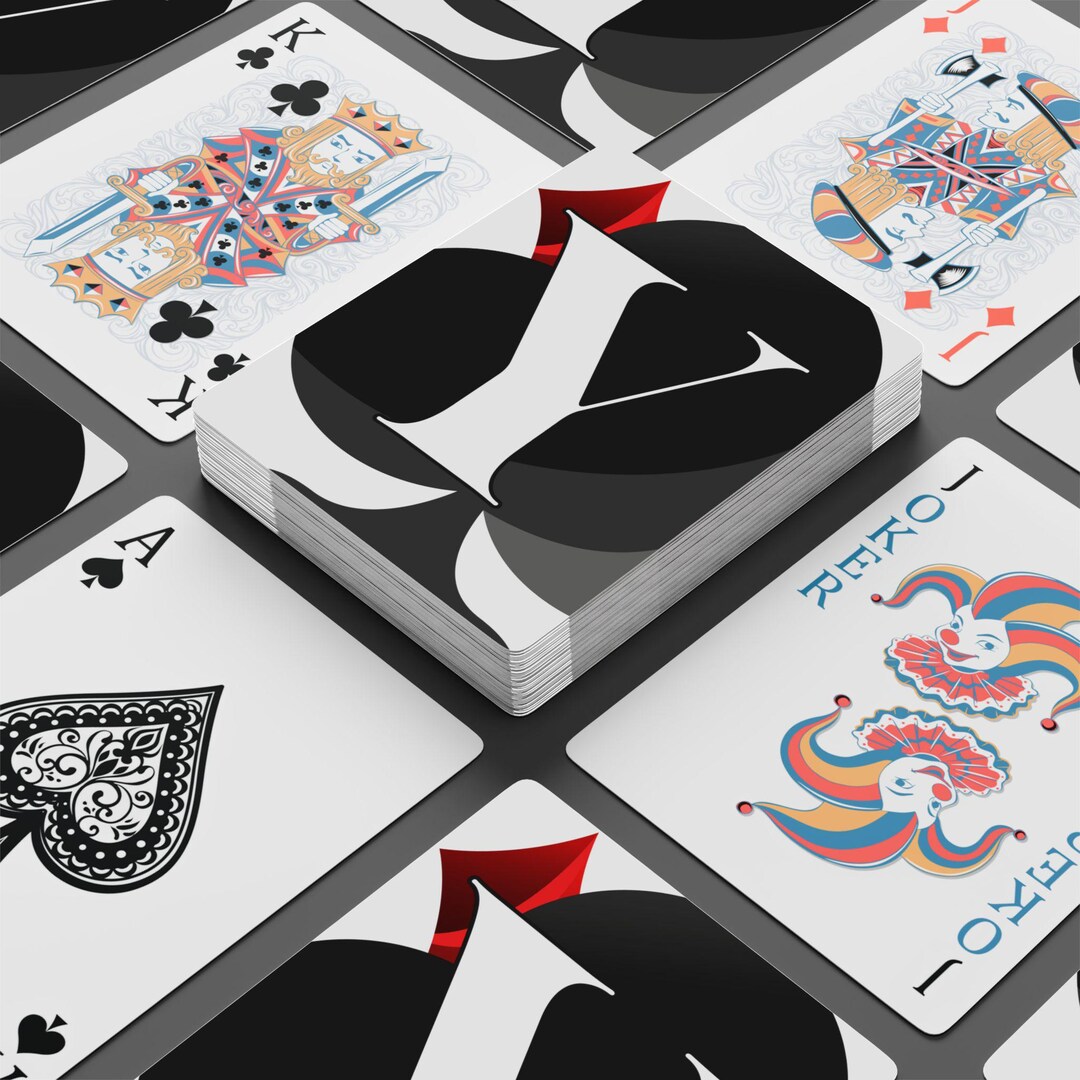 Monogram "y" Poker Playing Cards - Perfect Personalized Gift for the ...