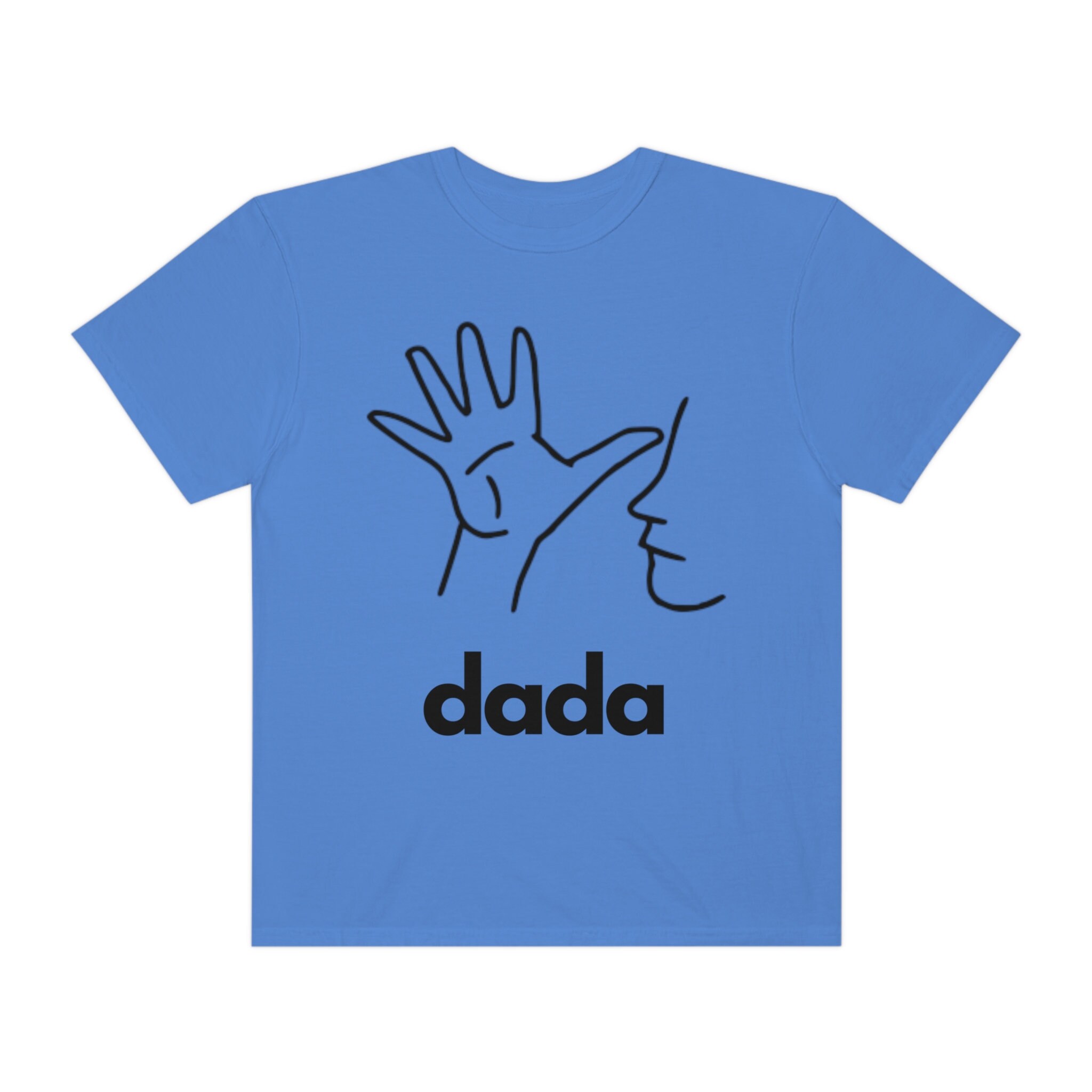ASL Dada Tee Celebrate Family With Sign Language Unique Dad - Etsy