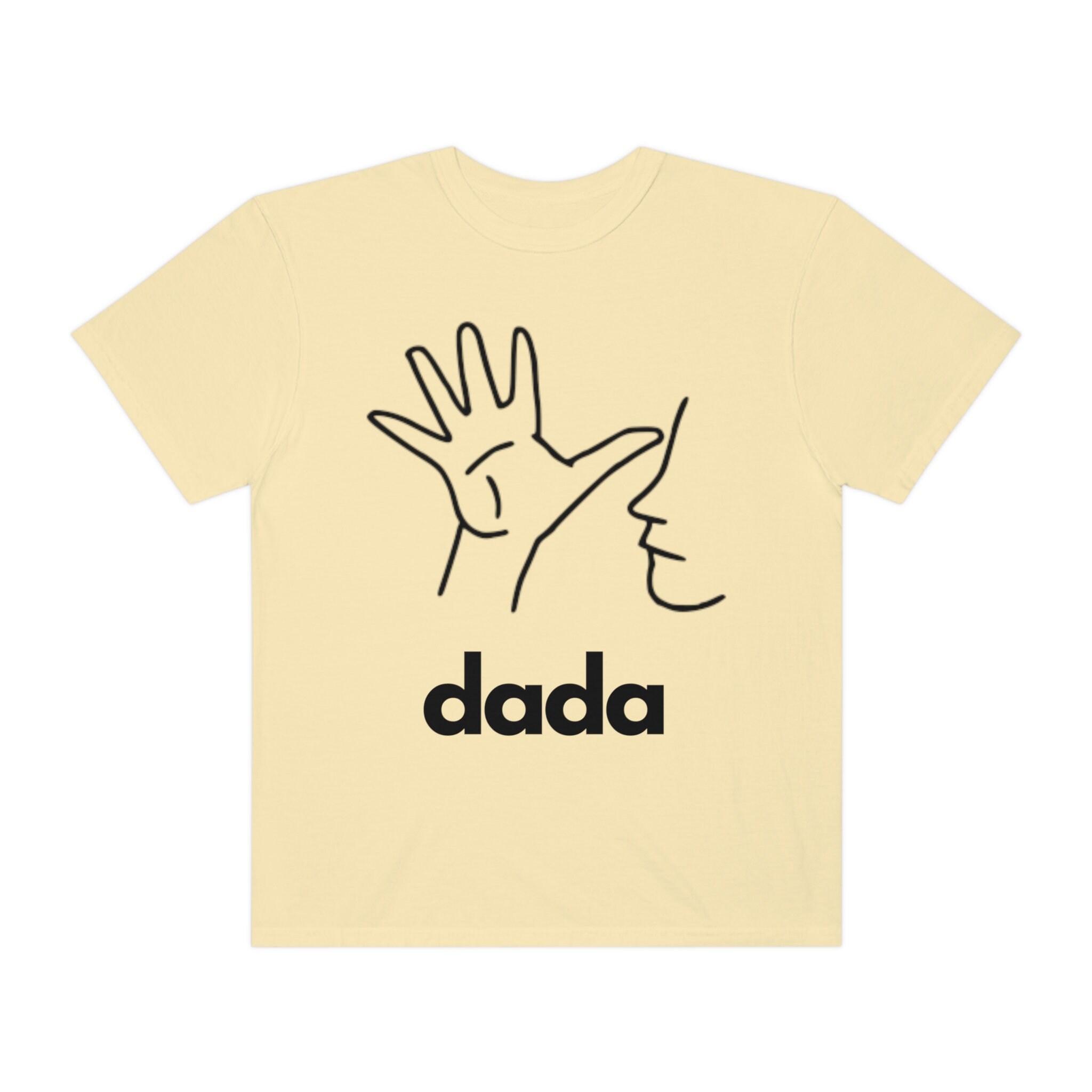 ASL Dada Tee Celebrate Family With Sign Language Unique Dad - Etsy