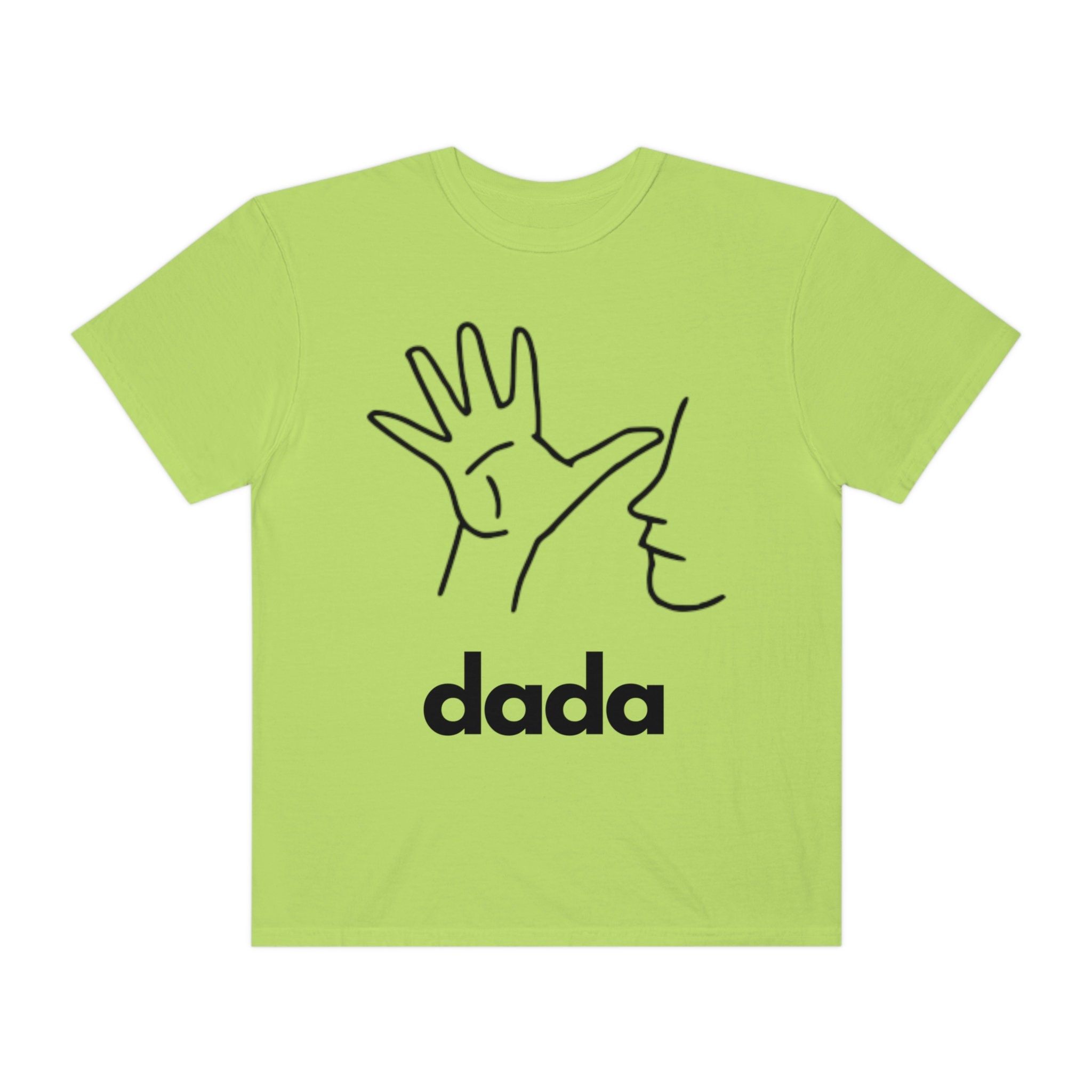 ASL Dada Tee Celebrate Family With Sign Language Unique Dad - Etsy