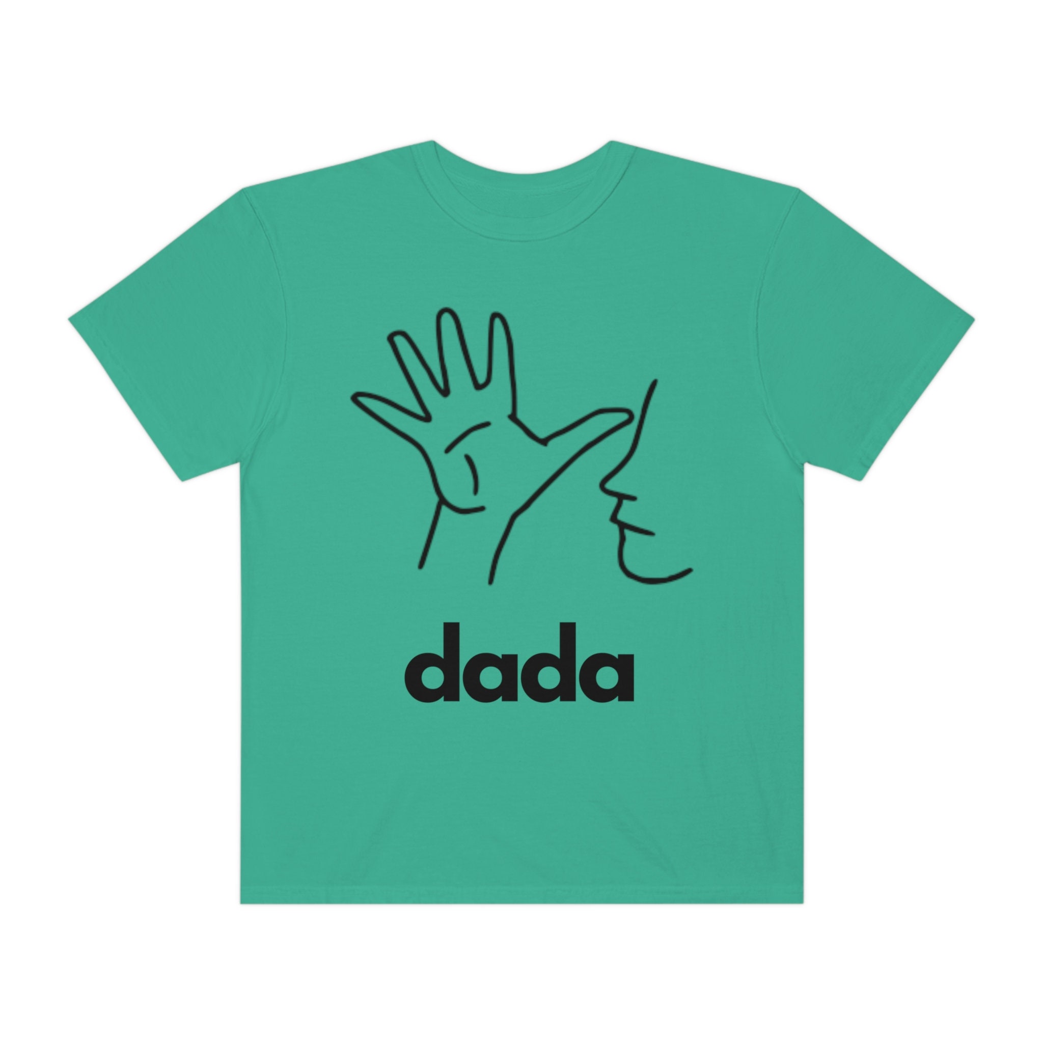 ASL Dada Tee Celebrate Family With Sign Language Unique Dad - Etsy
