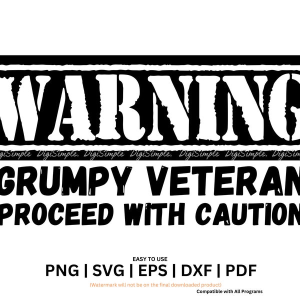 Warning Grumpy Svg - Etsy