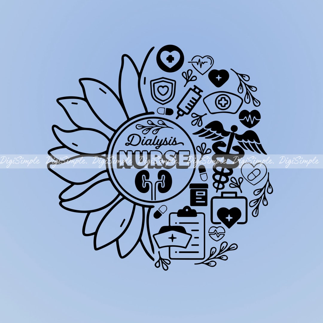 Dialysis Nurse SVG PNG Sublimation cricut and Silhouette - Etsy