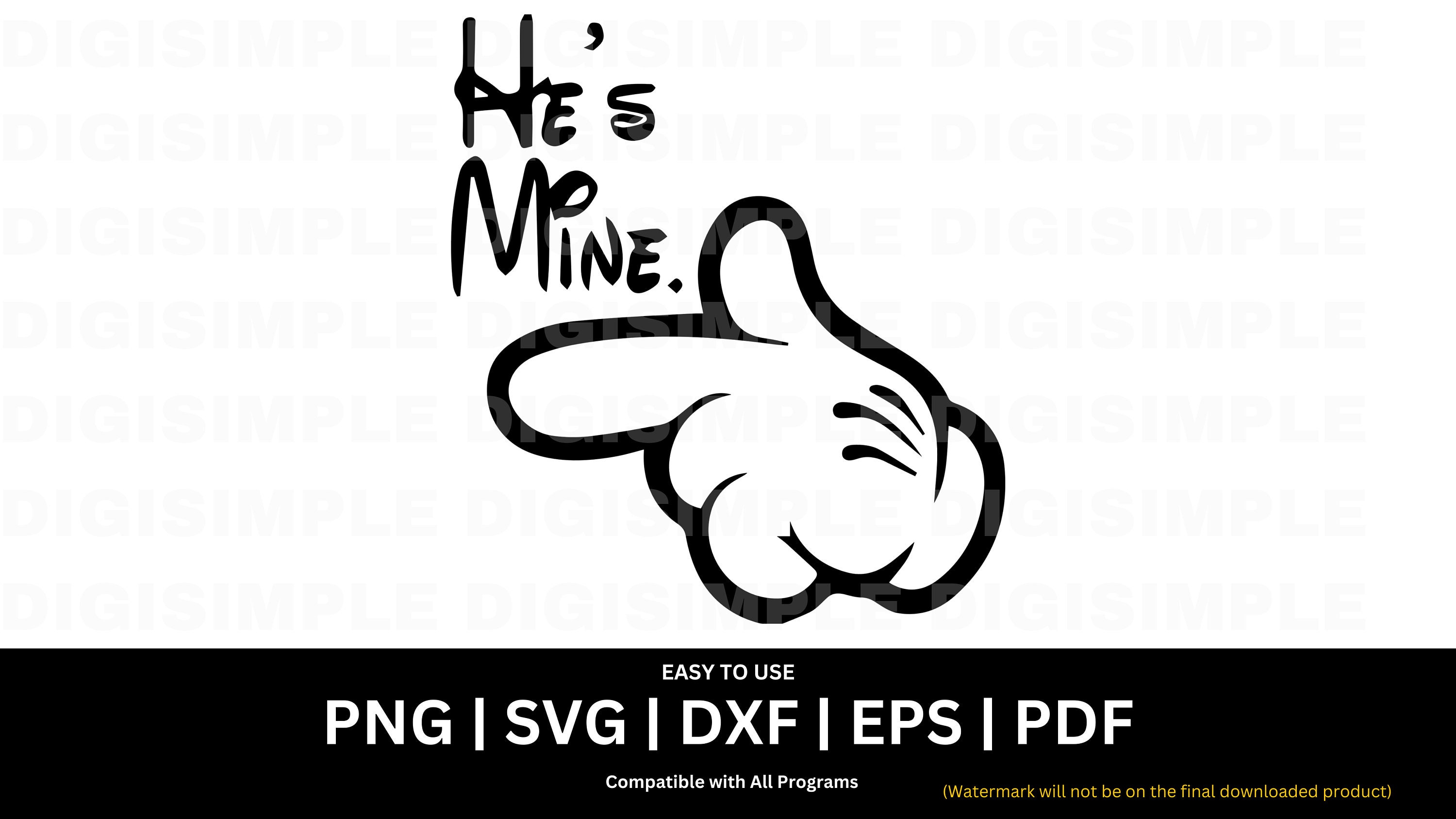 Mickey Mouse Hands Mine