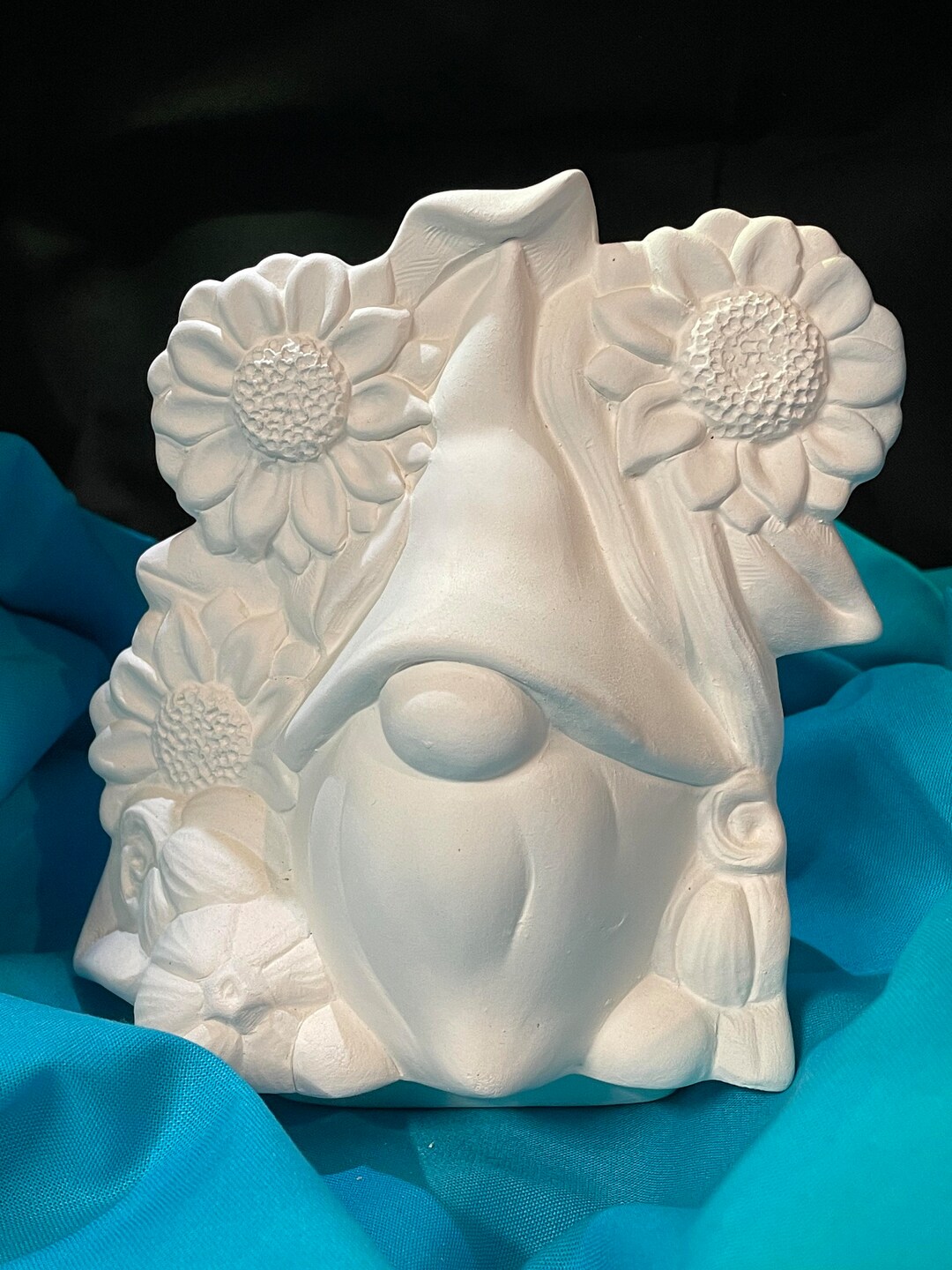 Sunflower Gnome Bisque Ceramic Ready for Painting/decorating - Etsy