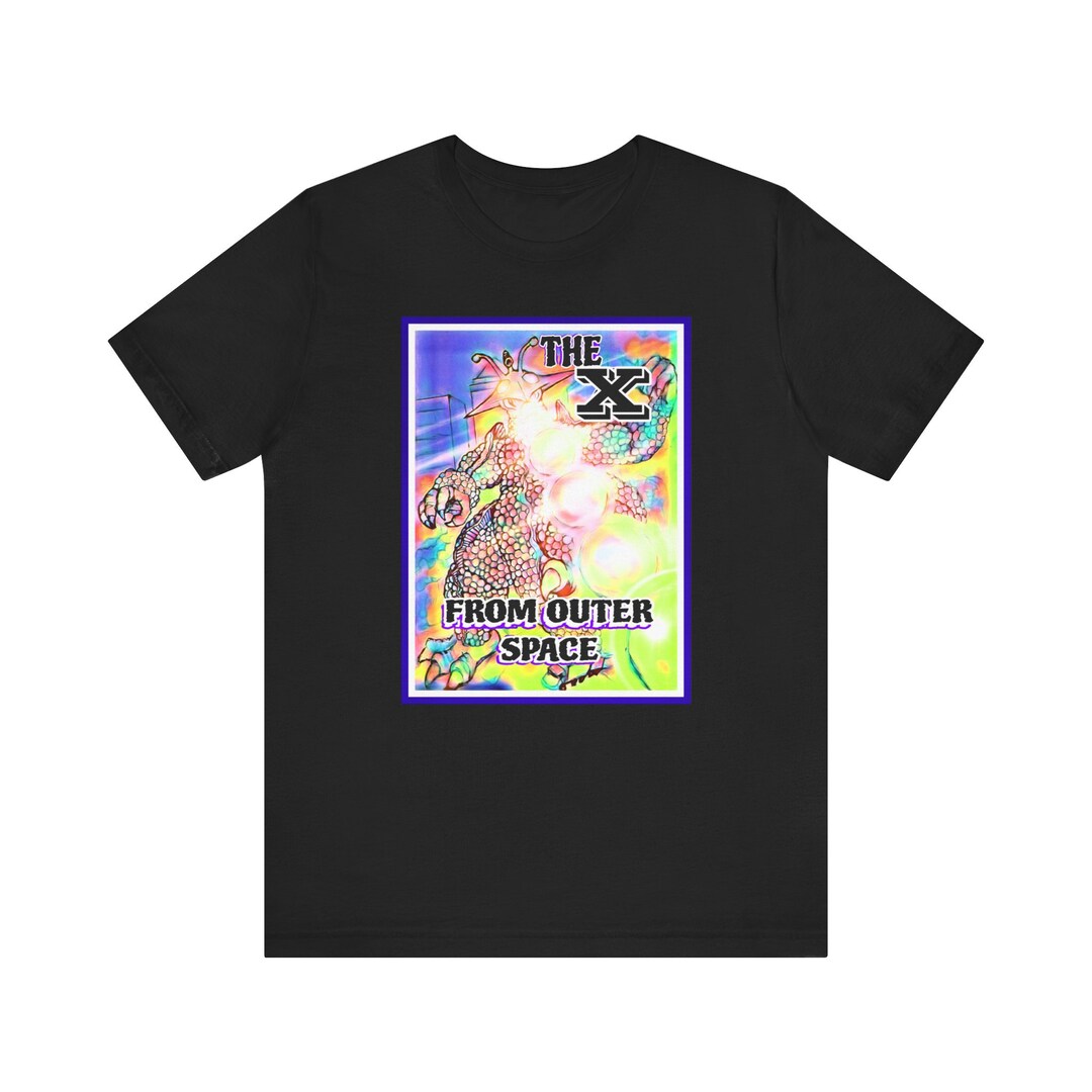 GUILALA the X From Outer Space Double Sided Print Unisex Jersey Short ...