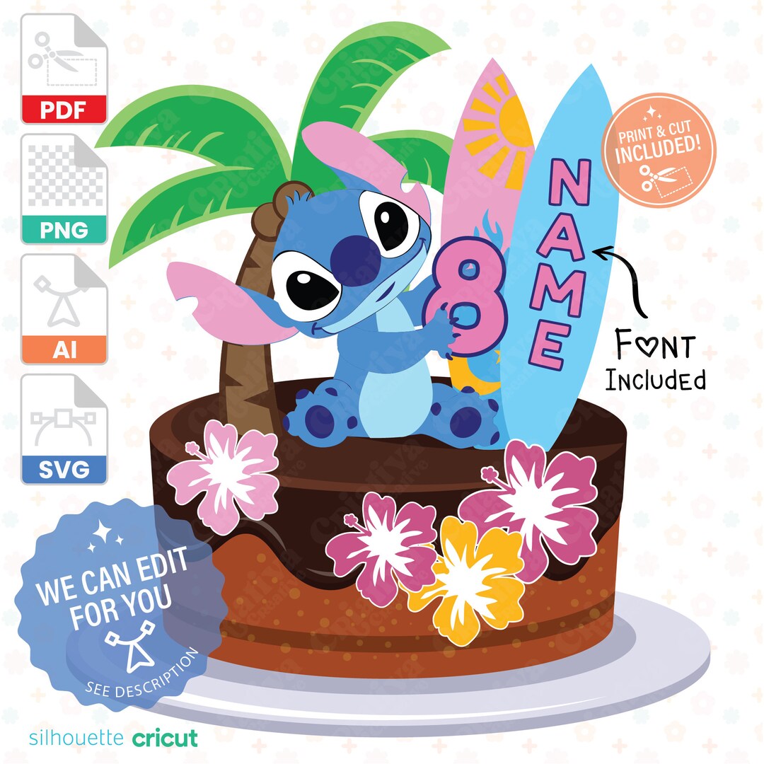 Hawaiian Birthday Cake Topper, Tropical Cake Topper, Summer Cake Topper ...