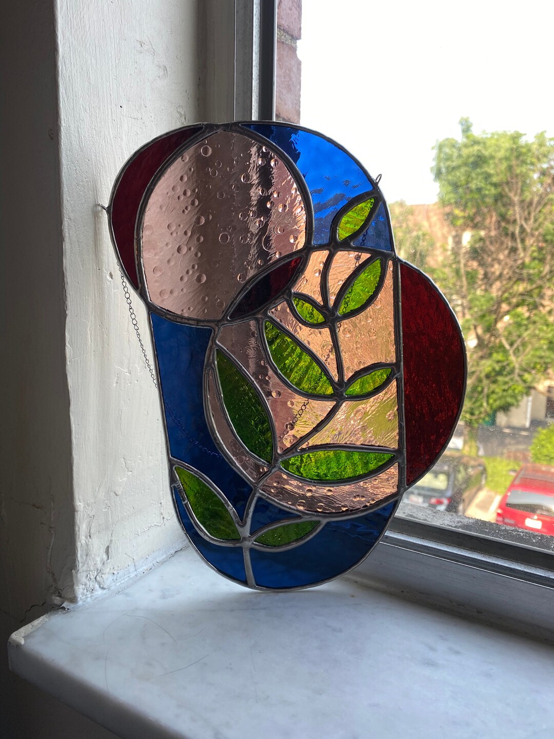 Shapes and Colors Suncatcher - Etsy