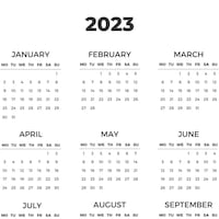 2023 Year-at-a-glance Wall Calendar - Etsy