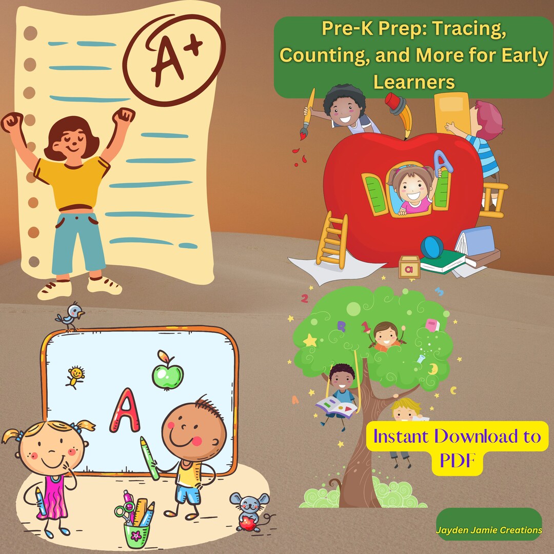 Pre-k Prep for Kids: Tracing, Counting, and More for Early Learners for ...