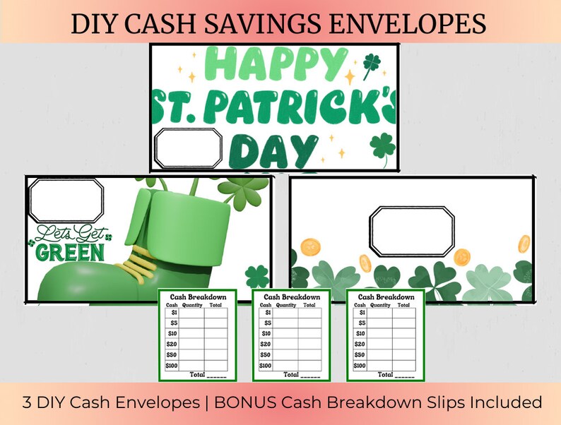 St Patricks Day Savings Challenge Savings Challenge Printable Money ...