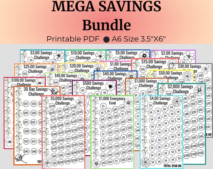 Laptop Savings Challenge Printable College School Student Computer ...