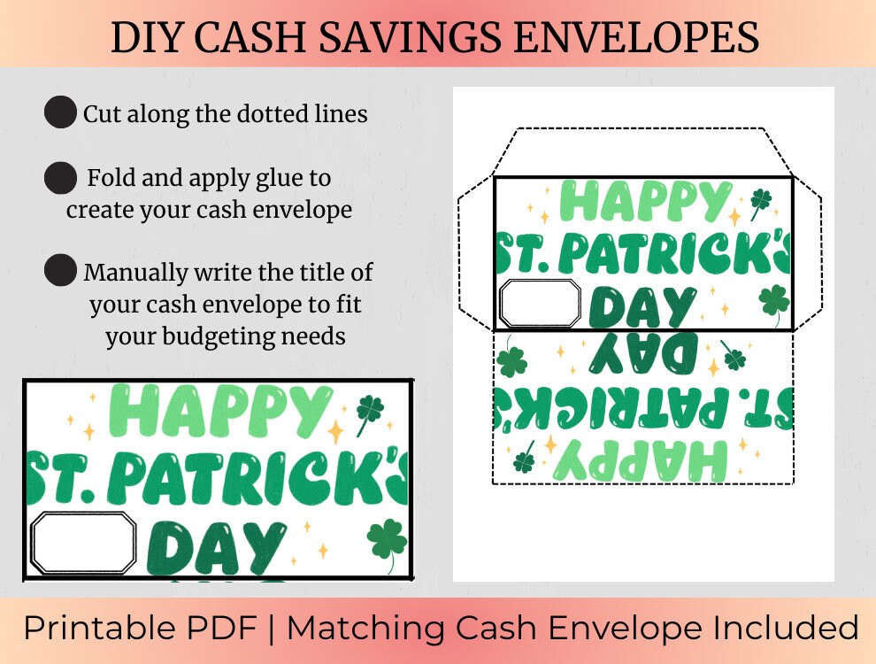 St Patricks Day Savings Challenge Savings Challenge Printable Money ...