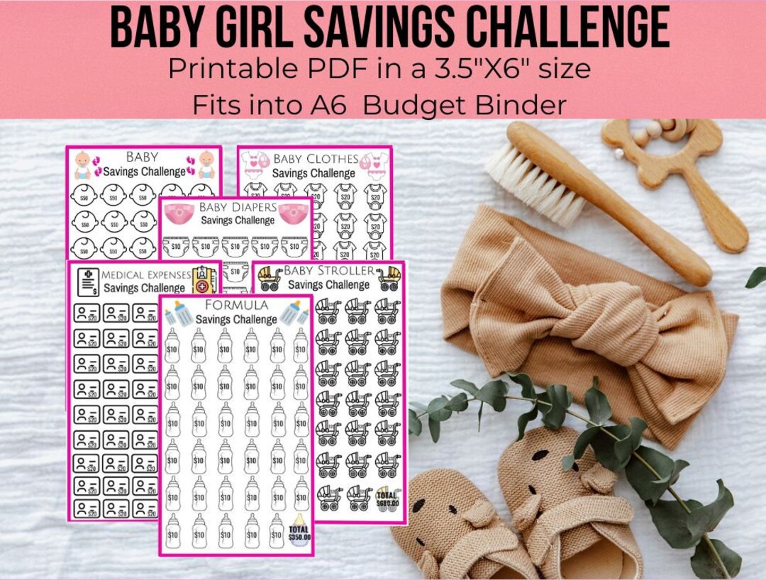 Baby Savings Challenge Baby Savings Tracker Printable Baby - Etsy