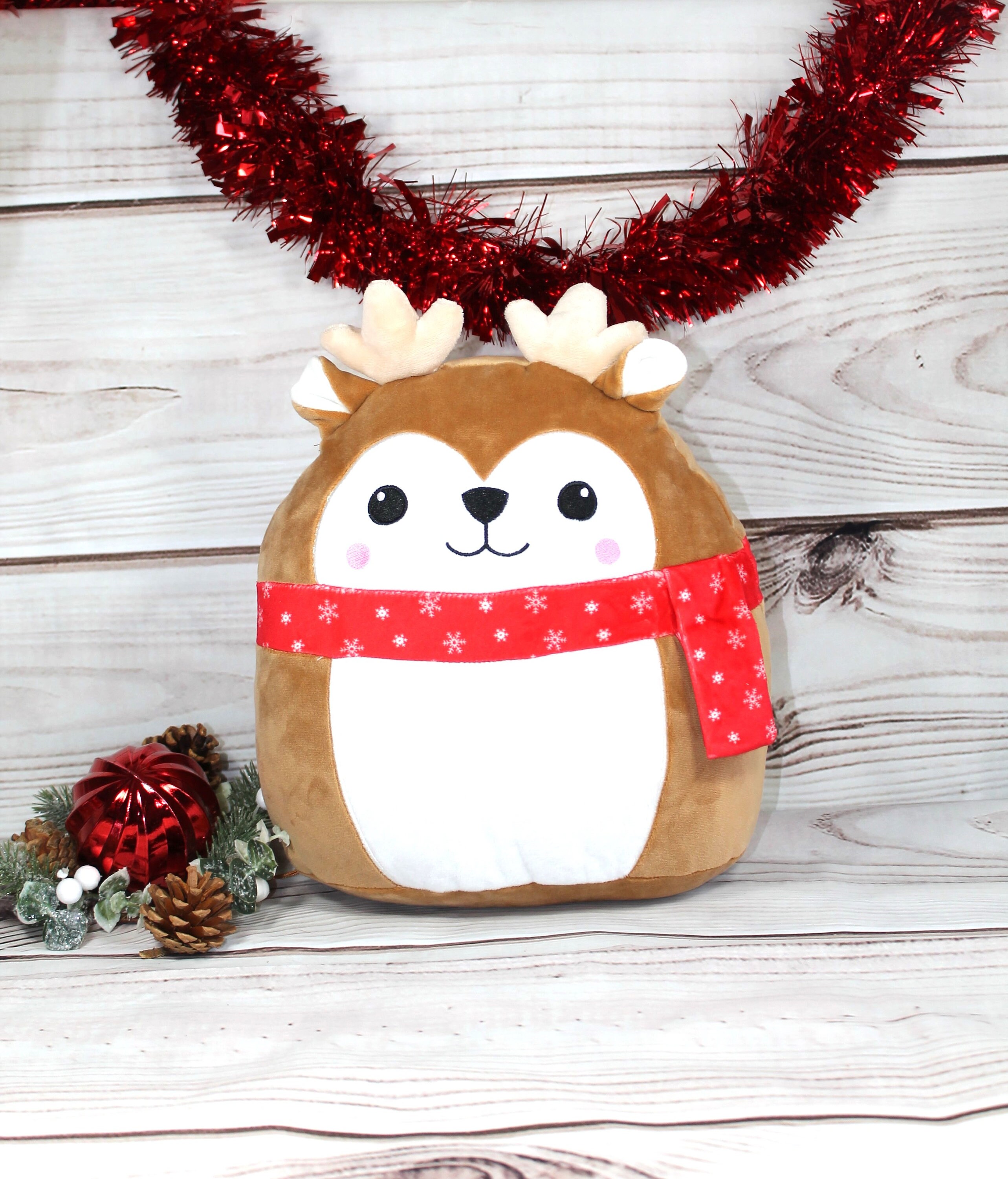 Mumbles Personalised Squishy Teddy, Festive Elf Toy, Custom Named ...