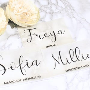 Personalised Wedding Name Decal, Custom Vinyl Sticker for Wedding, DIY ...