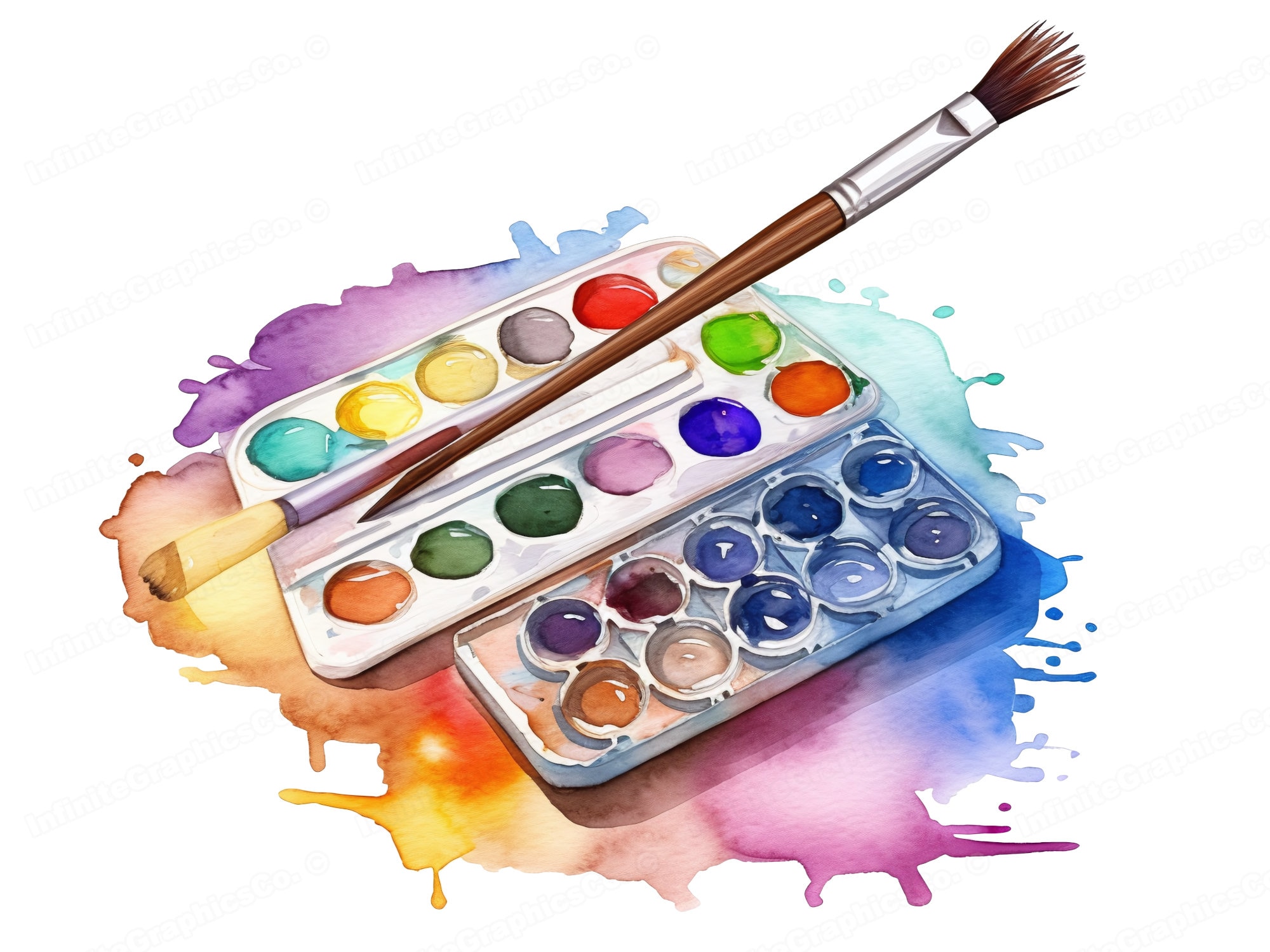 Watercolor Paint Clipart at Amy Beasley blog