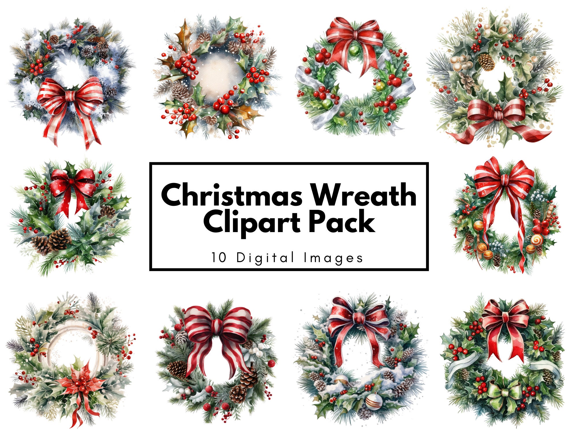 Blue Christmas Wreath Png