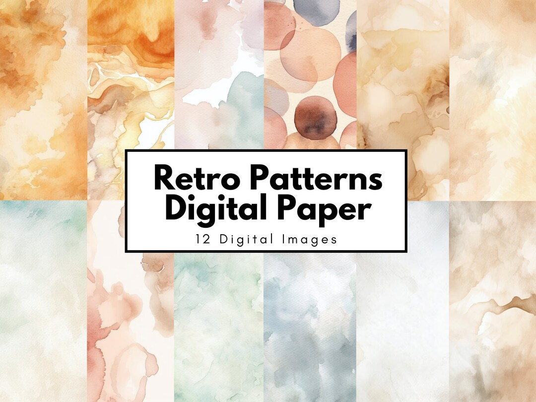 Neutral Watercolor Textures Digital Papers, Neutral Digital Paper ...