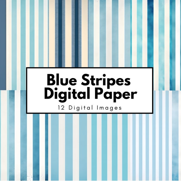 Stripe Digital Paper - Etsy