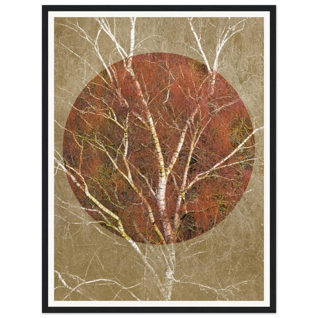 Tree Circle I – Modern Nature Art Print - Etsy