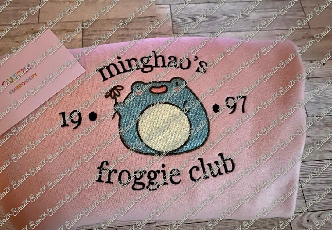 Kpop Seven Teen Embroidered Ming Idol Hao Froggie Club Sweatshirt - Etsy
